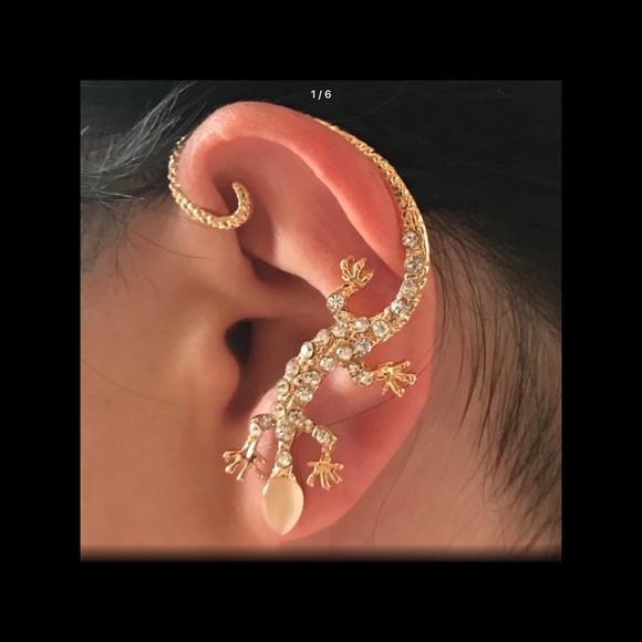 Jewelry | 42 Crystal Lizard Design Ear Cuff | Poshmark